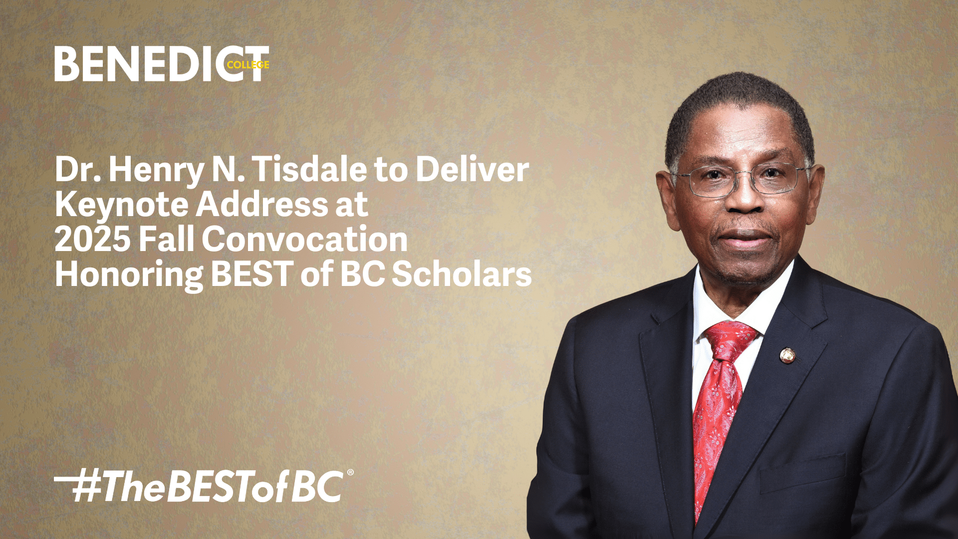 Dr. Henry N. Tisdale to Deliver Keynote Address at 2025 Fall ...